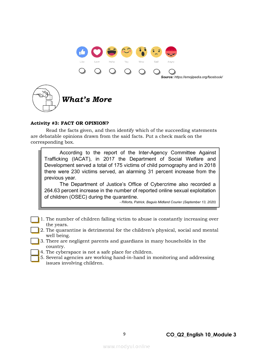 English 10 Quarter 2 Module 3 Formulating A Statement Of Opinion Or English 10 Quarter 2 Module 3 Formulating A Statement Of Opinion Or