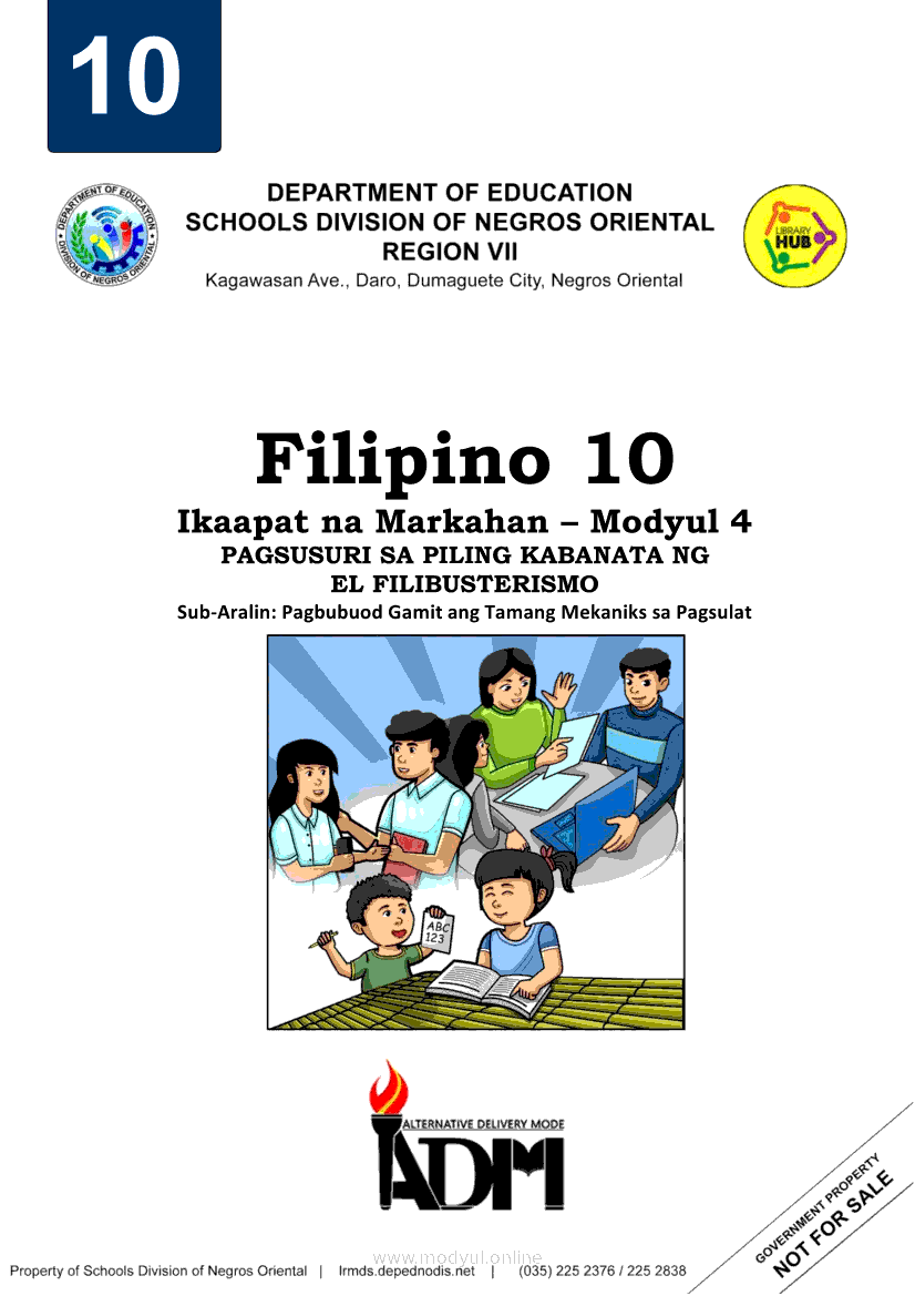 Doc Filipino 101 Mekaniks At Pamantayan Sa Paglalahad Ng Tekstong 