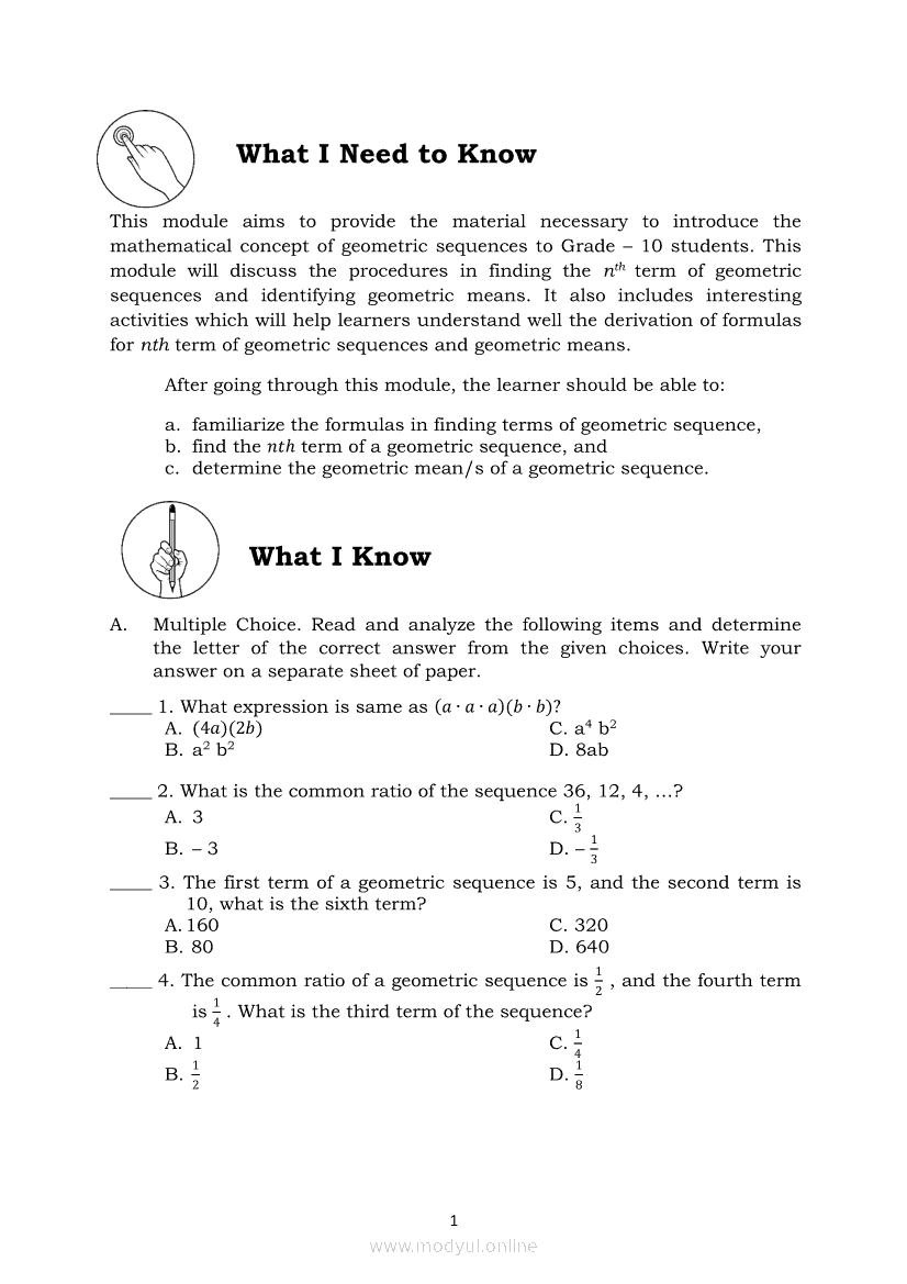 The Best 15 Mathematics Grade 10 Math Module Answer Key Addquotetower