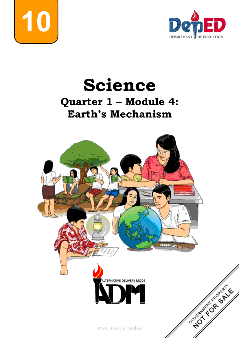Science 10 Module 4 Earth s Mechanism Grade 10 Modules